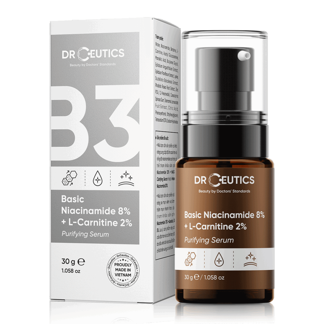 Basic Niacinamide 8% + L-Carnitine 2% Purifying Serum – Drceutic